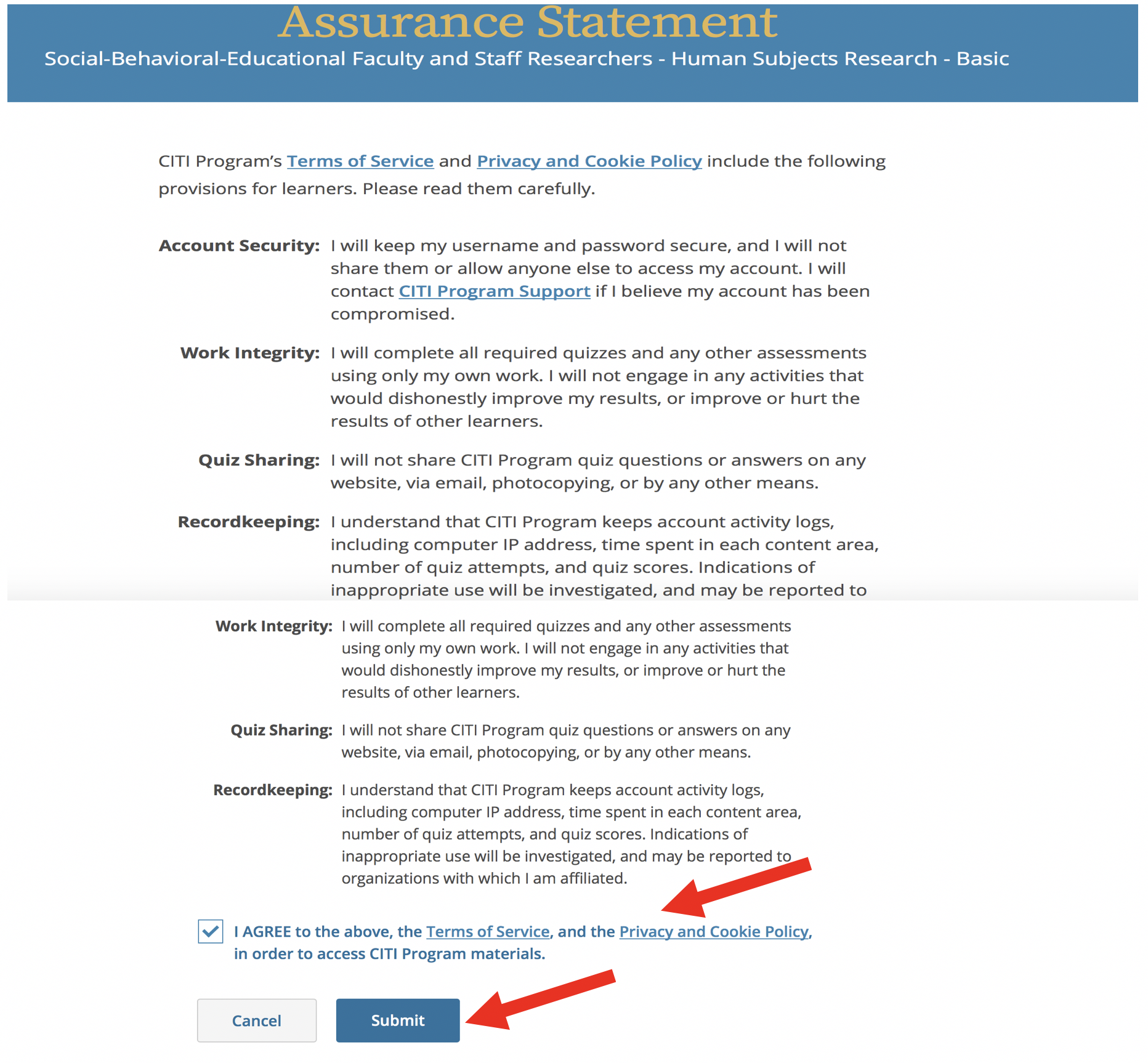 CITI Training | Belmont University